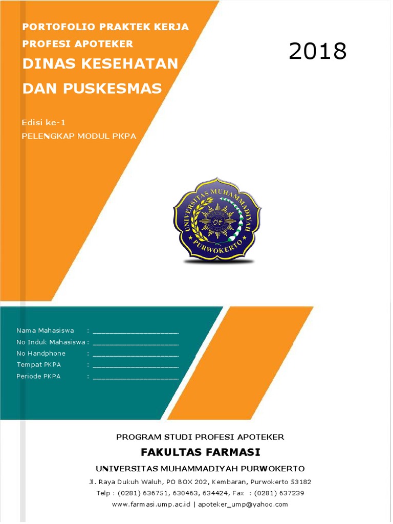 Portofolio PKPA DKK Dan Puskesmas PDF