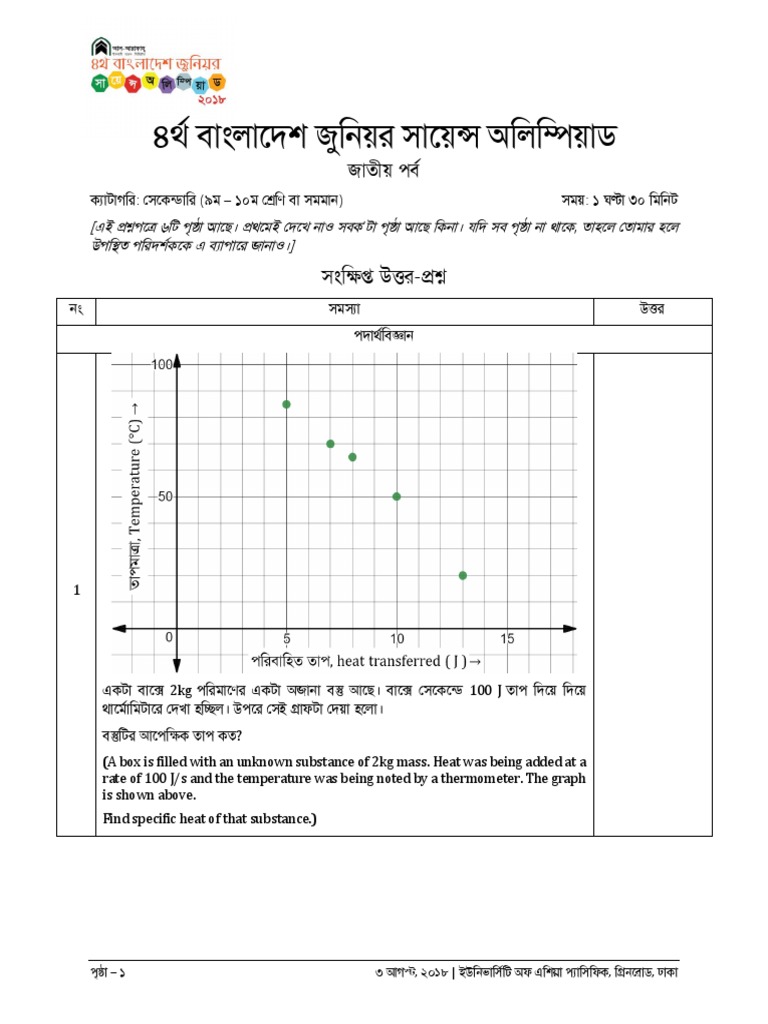 4th BdJSO National (Secondary) - Version 2 | PDF