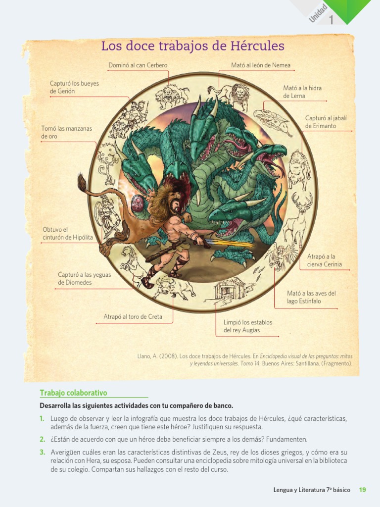 12 Trabajos de Hercules | PDF | Mitología griega | Religión Griega Antigua