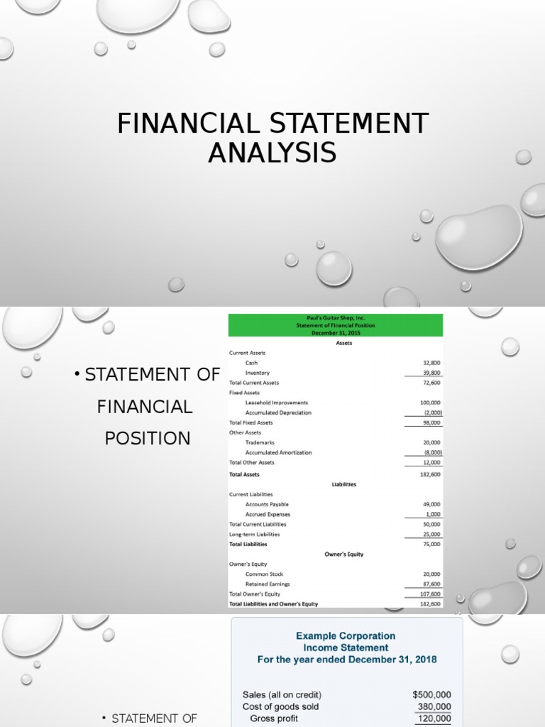 Financial Statement Analysis | PDF | Capital Structure | Financial Capital