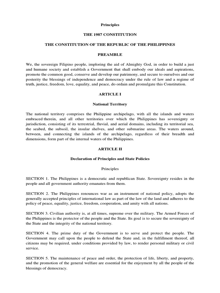 Philippine Constitution | PDF | United States House Of Representatives ...