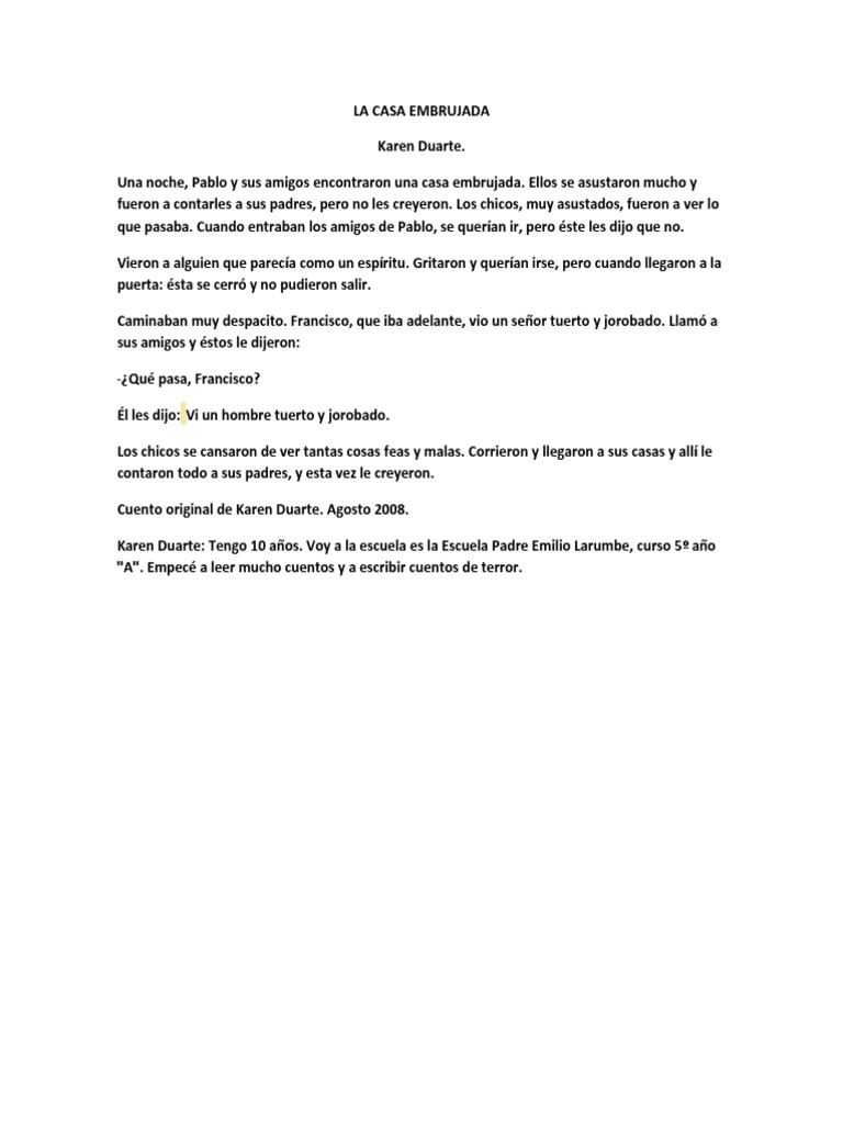 La Casa Embrujada | PDF