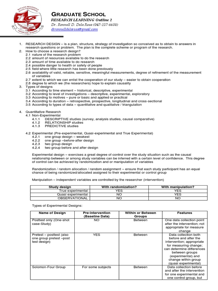 RESEARCH LEARNING Module 2 | PDF | Research Design | Qualitative Research