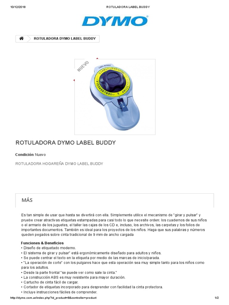 Rotuladora Label Buddy | PDF