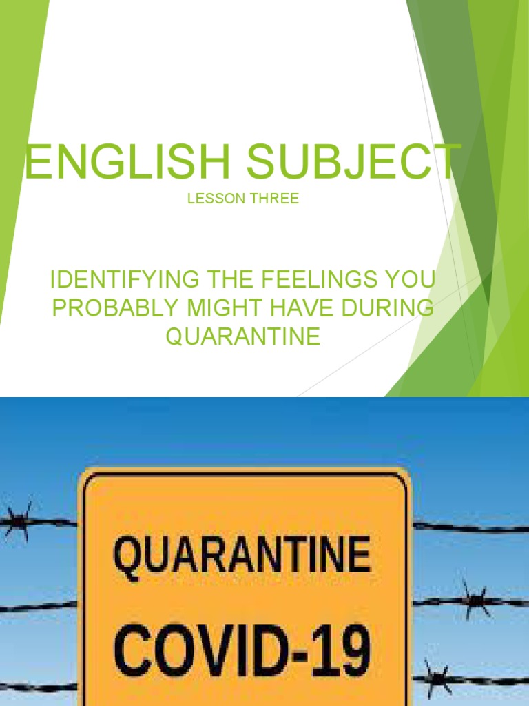 English Subject: Identifying The Feelings You Probably Might Have ...
