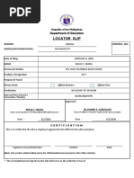 Locator Slip | PDF | Government