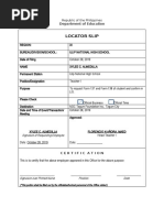 Locator Slip | PDF