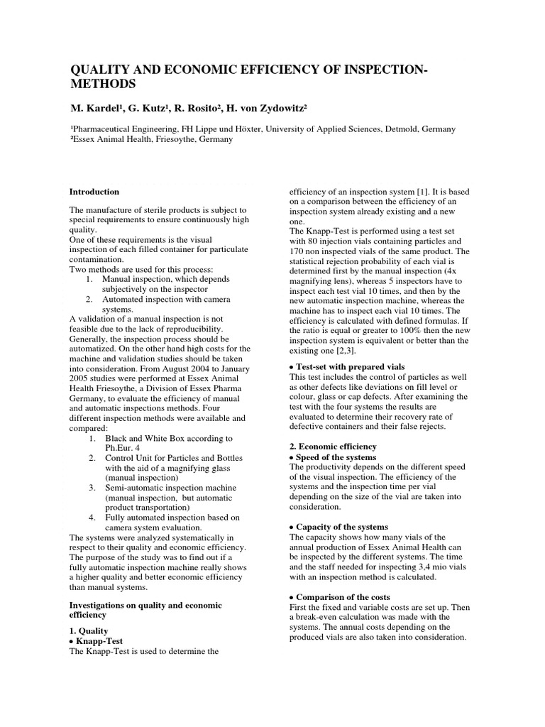 Knapp Test PDF | PDF | Automation | Science