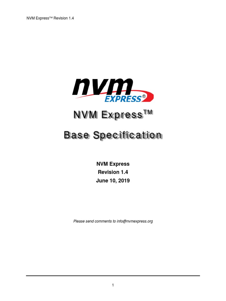 NVM Express 1 - 4 2019.06.10 Ratified PDF | PDF | Computer Engineering ...