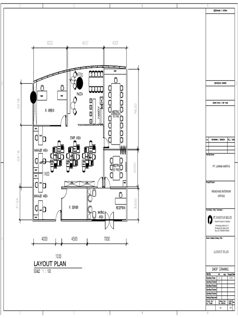 Pt. Lanna Harita: Layout Plan | PDF