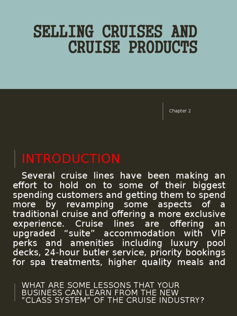Selling Cruises and Cruise Products | PDF | Cruise Ship | Restaurants