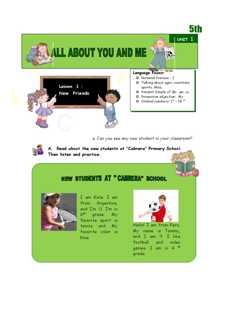 Lesson 1. NEW FRIENDS | PDF | Semiotics | Human Communication