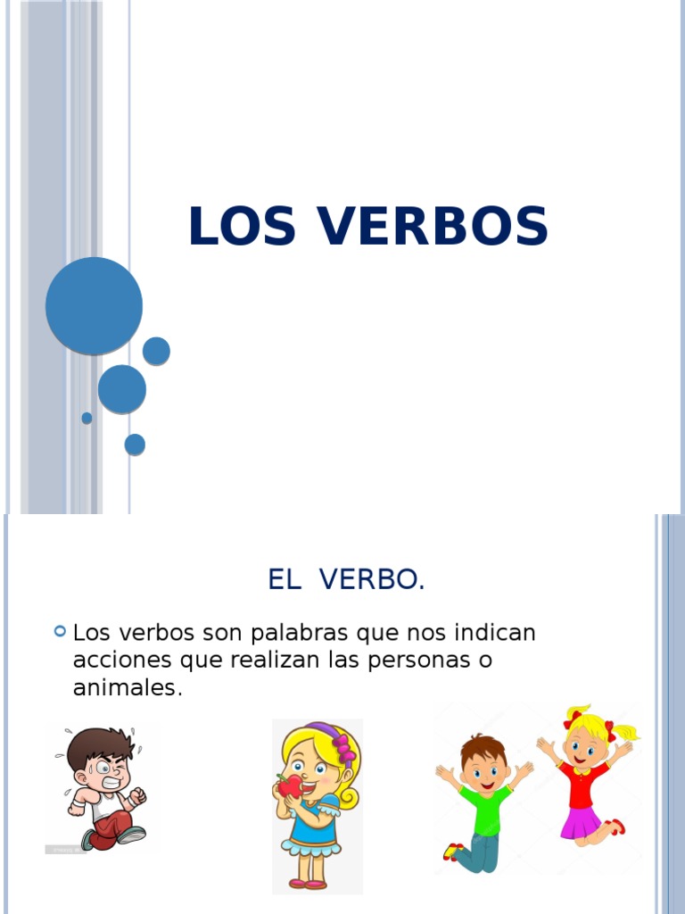 Los Verbos PPT Segundo Basico | PDF