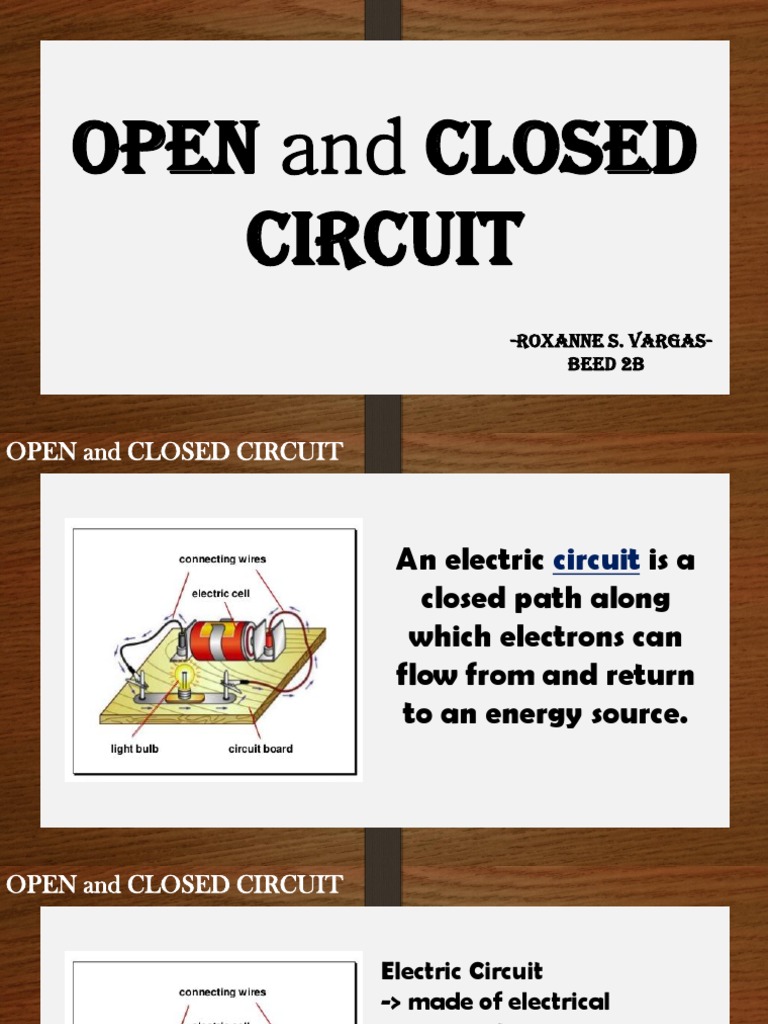 Open and Closed Circuit | PDF