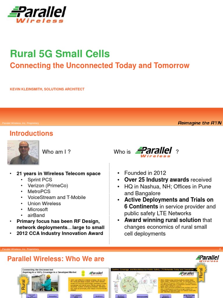 Enabling Connectivity in Rural Areas: Parallel Wireless's Solution for Cost-Effective 5G Small ...