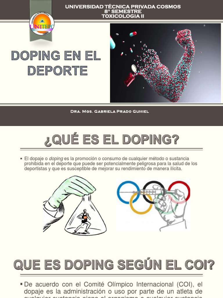Doping en El Deporte | PDF | Dopaje en el deporte | Sangre