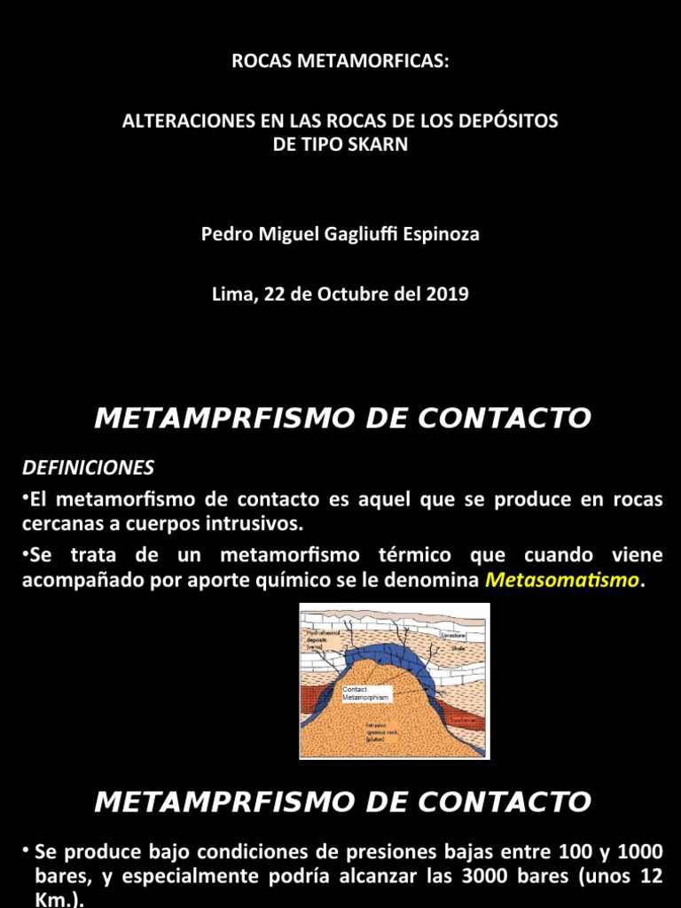 1b.DEFINICIONES DE METASOMATISMO DE CONTACTO | PDF | Roca (geología ...