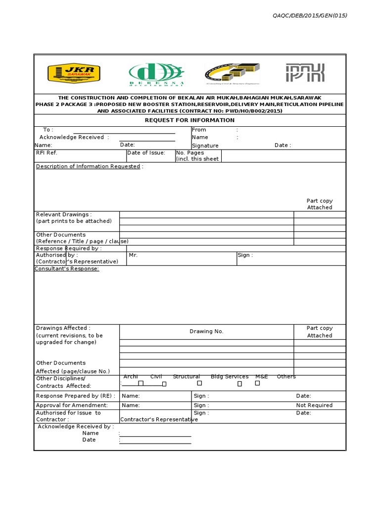 RFI Form | PDF