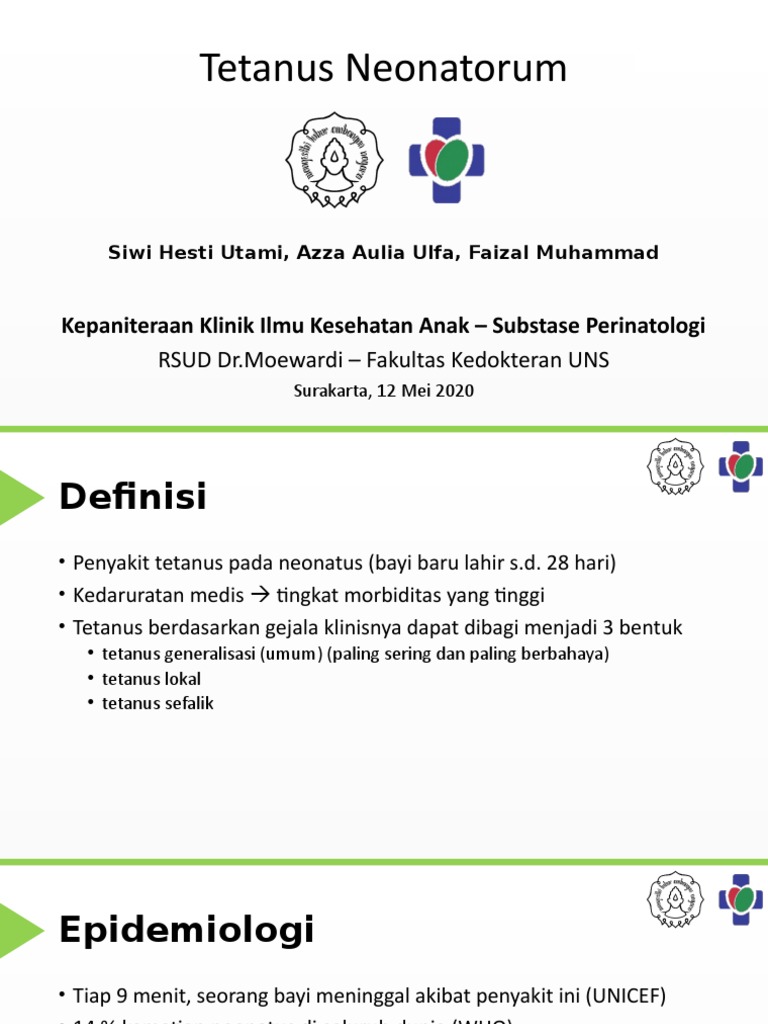 Tetanus Neonatorum | PDF