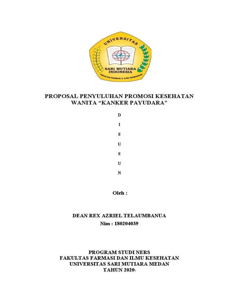 Proposal Penyuluhan Promosi Kesehatan Wanita Kanker Payudara | PDF