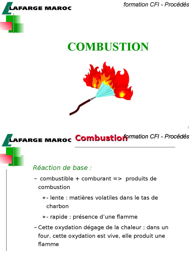 Définition et Types de Combustion | PDF | La combustion | Combustible