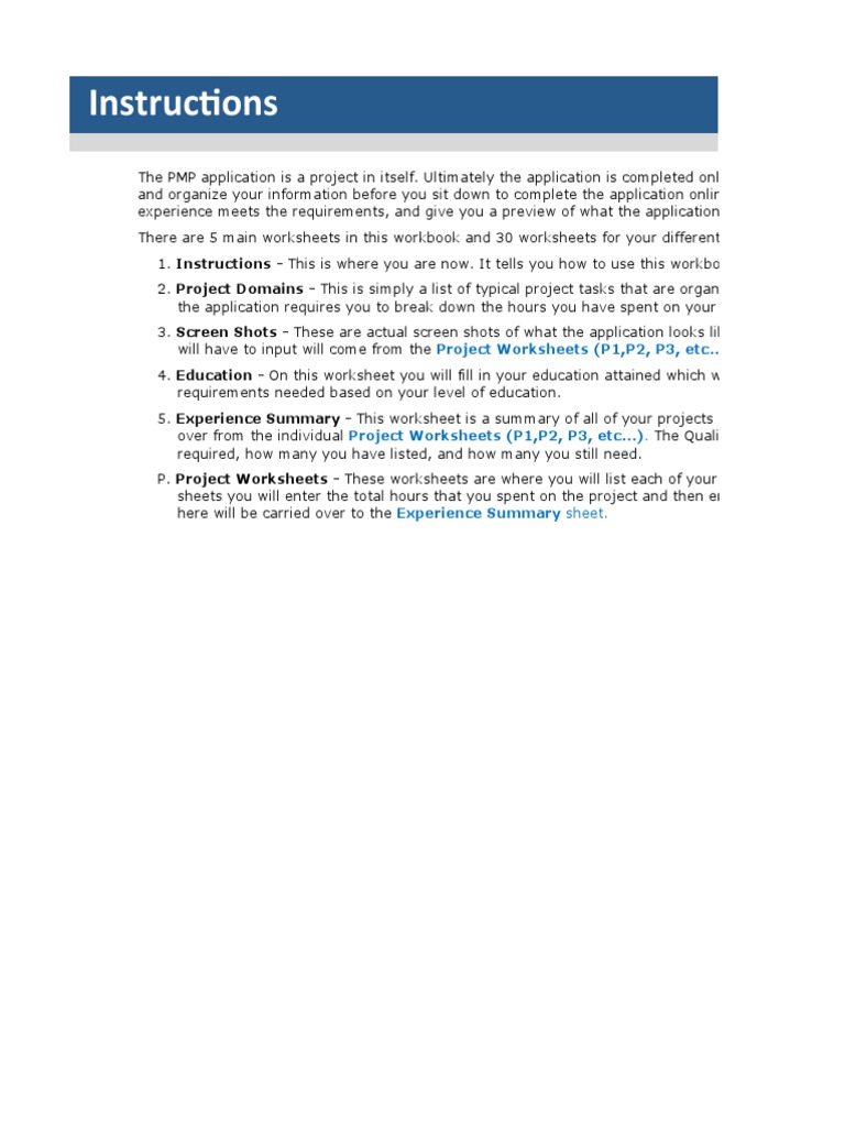 Application Form Template | PDF | Project Management Professional ...