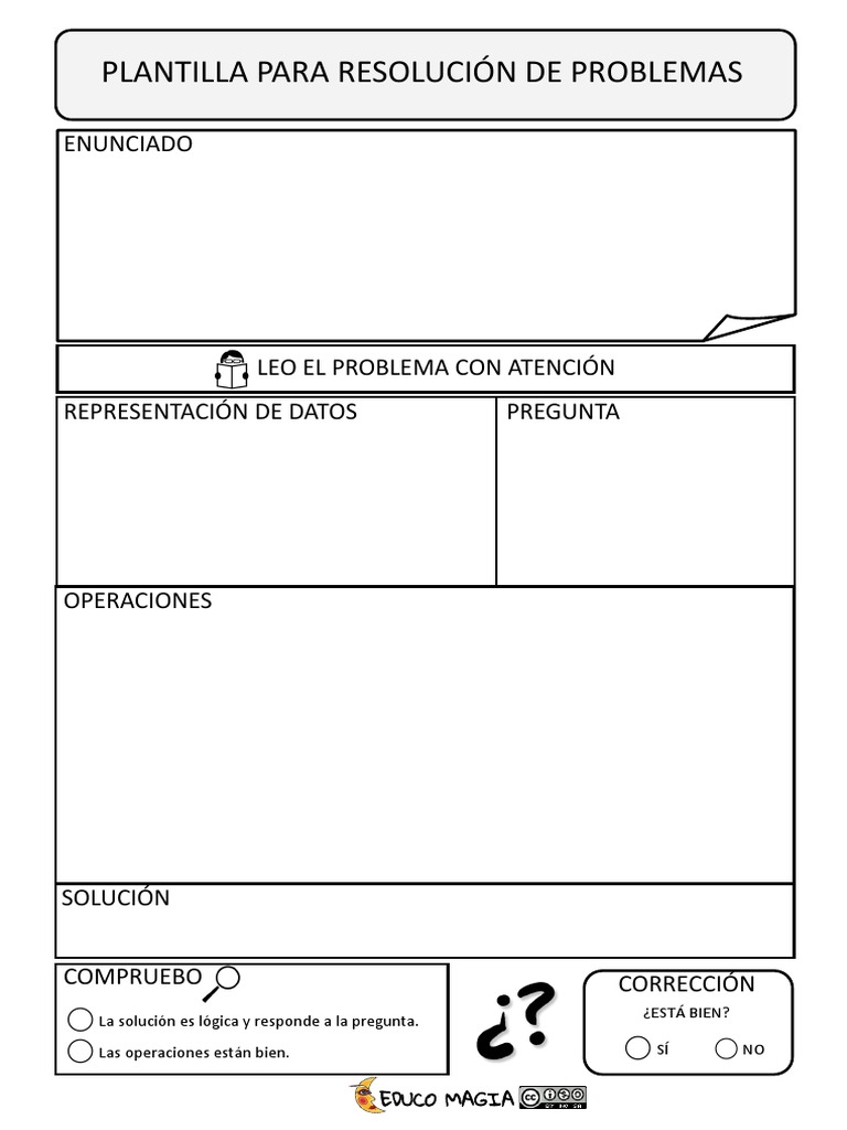 Plantilla Resolución de Problemas | PDF