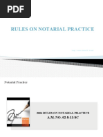 Notarial Practice Notes | PDF | Notary Public | Signature