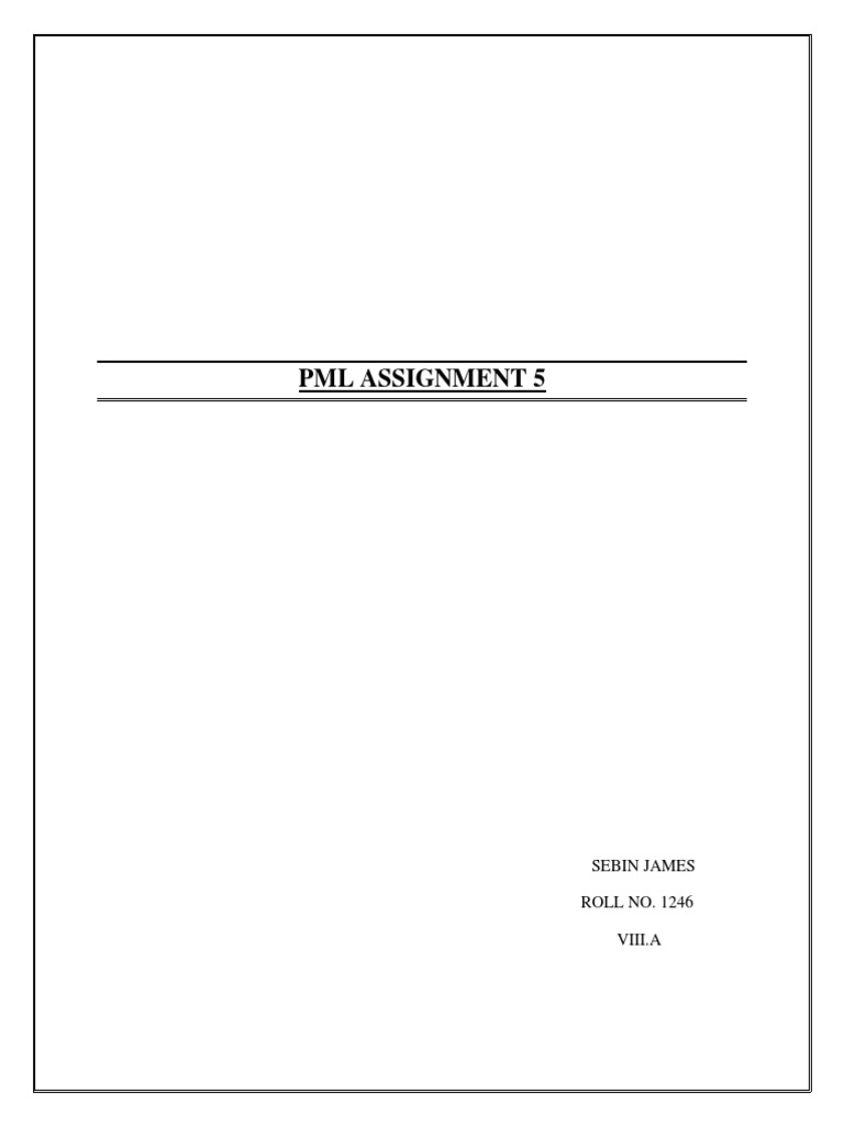 PML Assignment V - Sebin James | PDF | Informed Consent | Child Custody