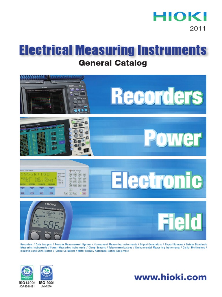 Hioki - 2300 Series | PDF | Alternating Current | Electric Power ...