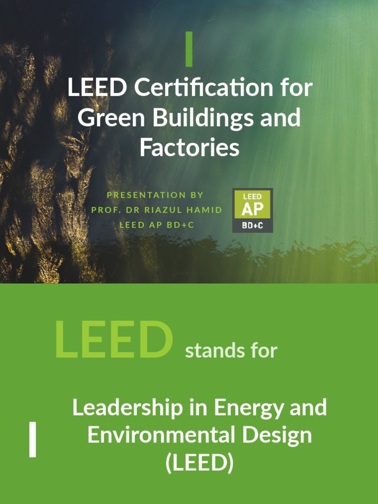 LEED Presentation For Architects at AUST 13 May - Revised 28may 2018 ...