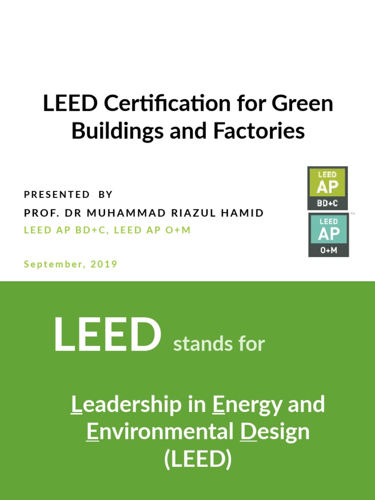 LEED Presentation For Owners - Revised 24novl2019 | PDF | Leadership In ...