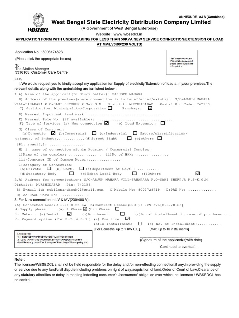 West Bengal State Electricity Distribution Company Limited | PDF ...