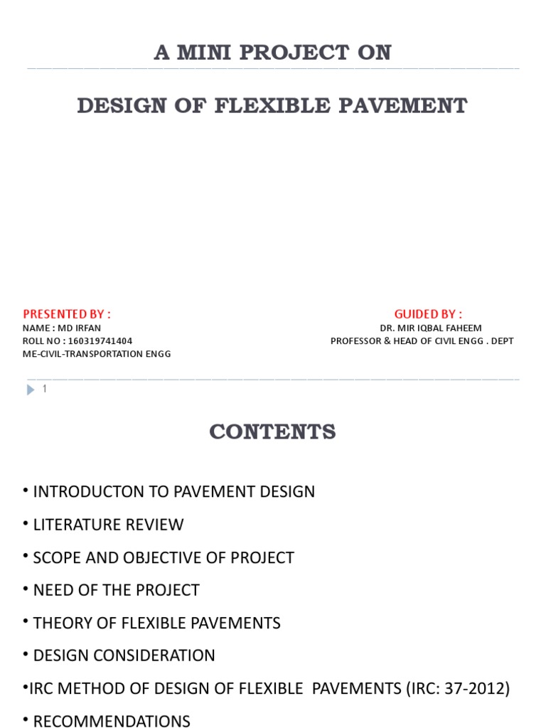 Flexible Pavement Design Overview | PDF | Road Surface | Young's Modulus