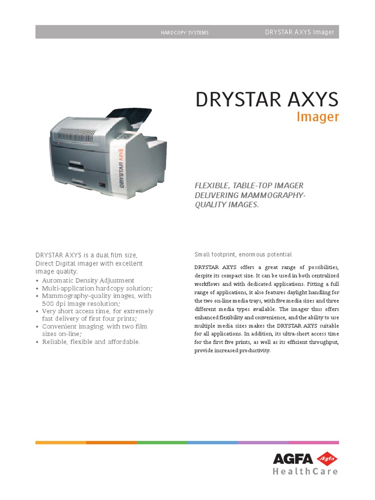 DRYSTAR AXYS-Datasheet | PDF
