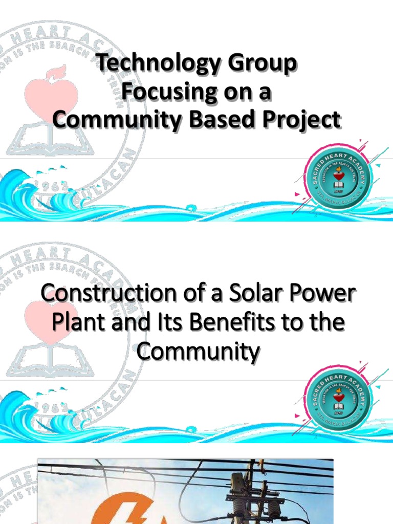 Technology Group Focusing On A Community Based Project | PDF