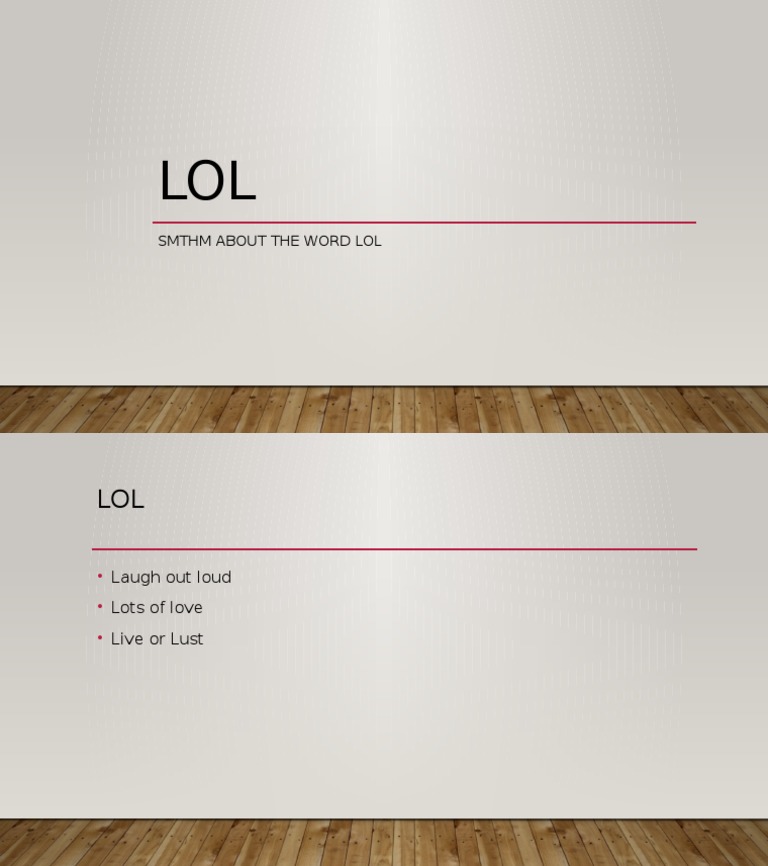 What Does LOL Really Mean | PDF