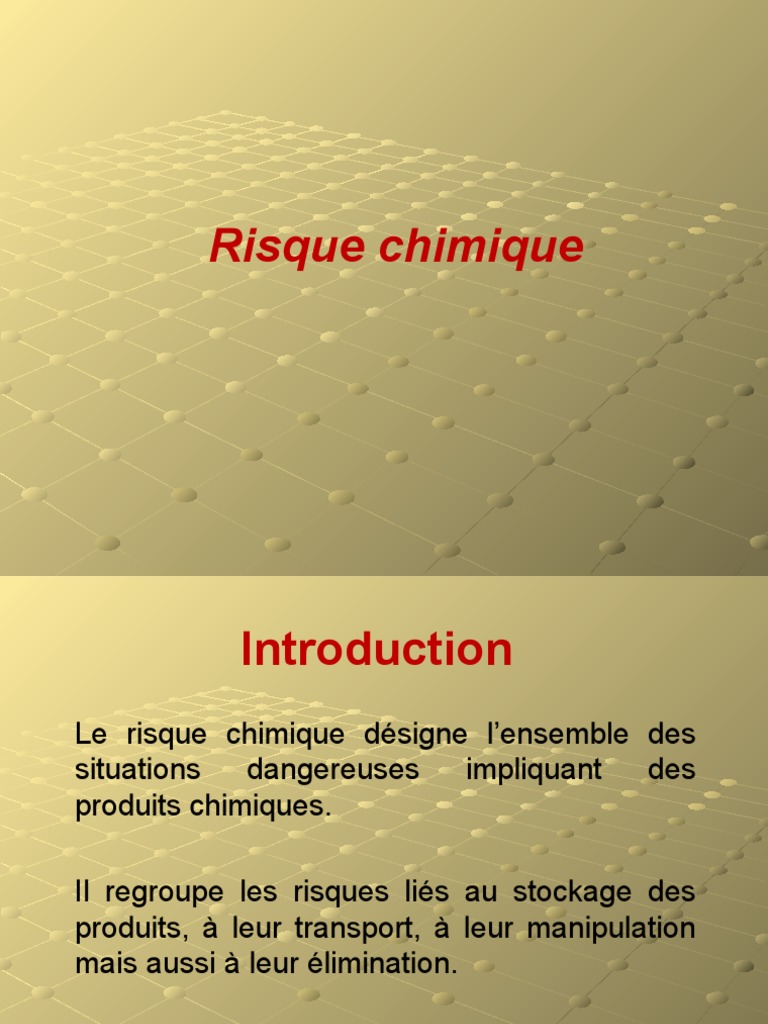 Comprendre le Risque Chimique | PDF | Benzène | Hydroxyde de sodium