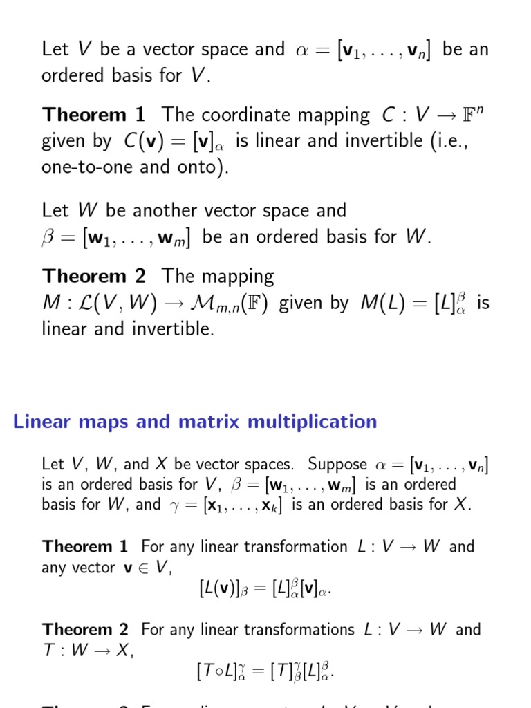 08 Invertibility and Isomorphisms | Download Free PDF | Basis (Linear Algebra) | Linear Map