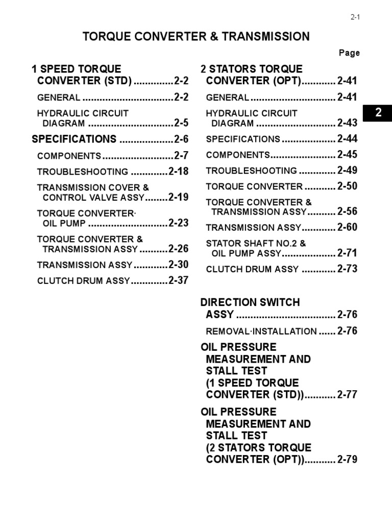 Torque Converter - Transmission PDF | PDF | Transmission (Mechanics ...