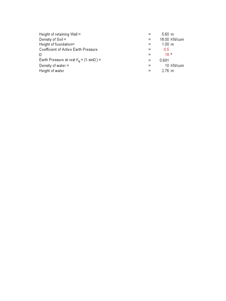 Cantilever-Retaining-Wall-Staad Input File | PDF | Building Technology ...