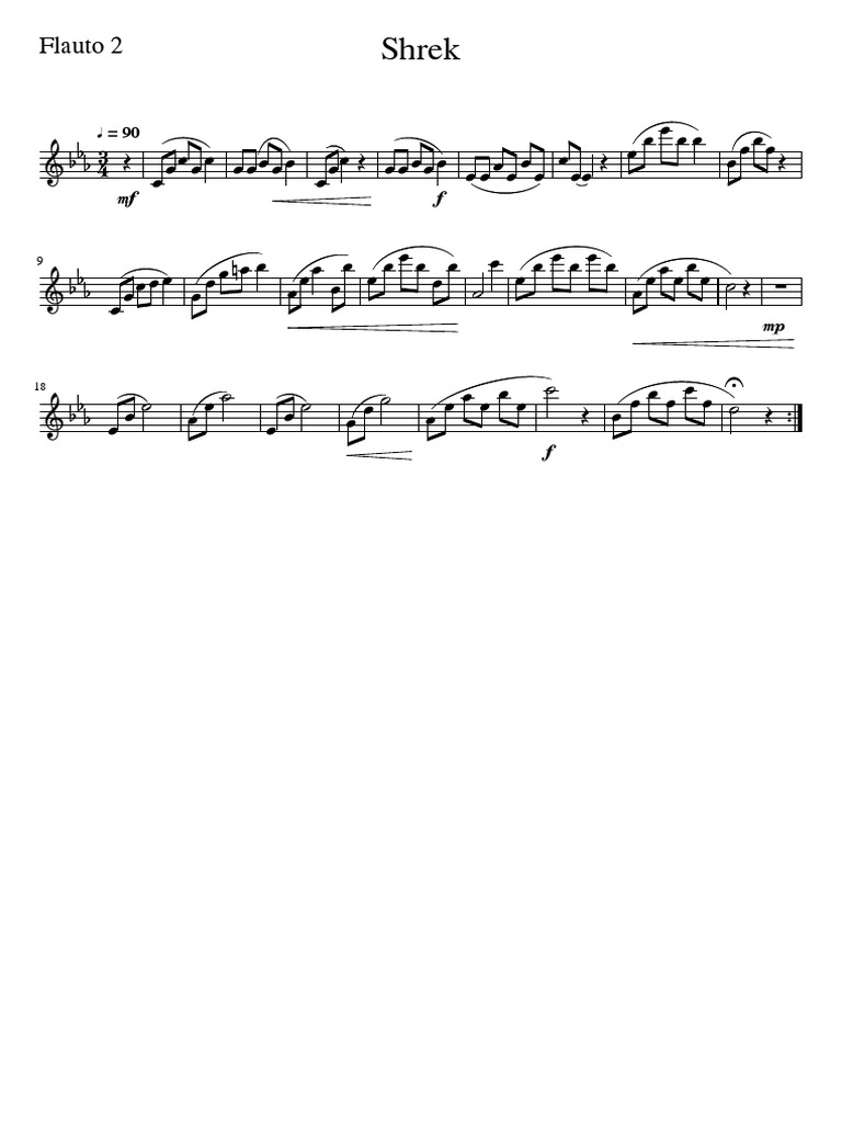 Shrek-Flauto 2 | PDF
