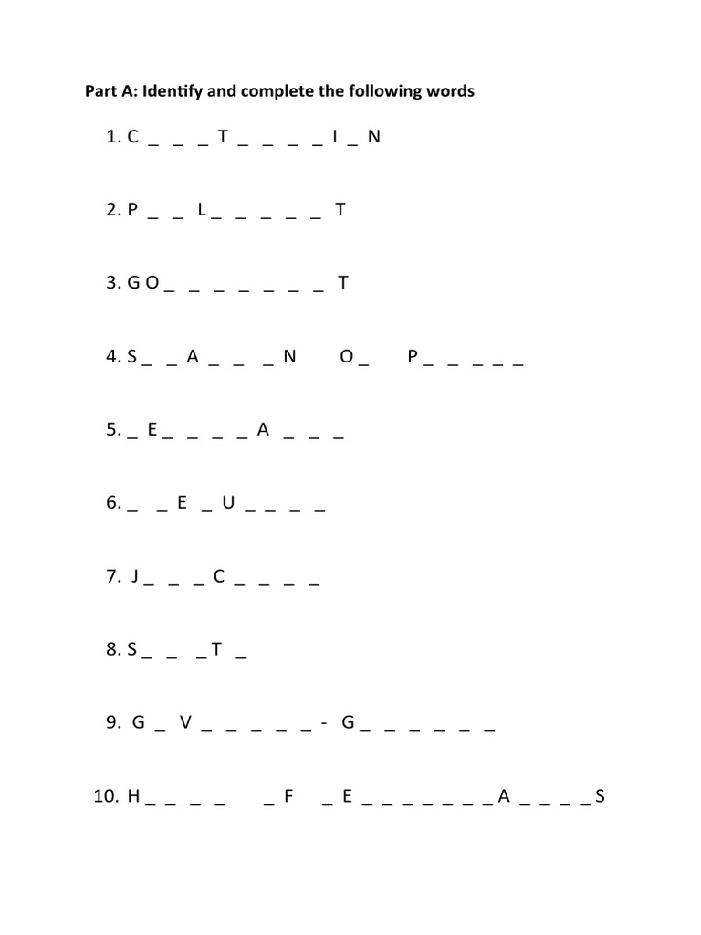 Week 2 Lesson 1 Wordsearch | PDF