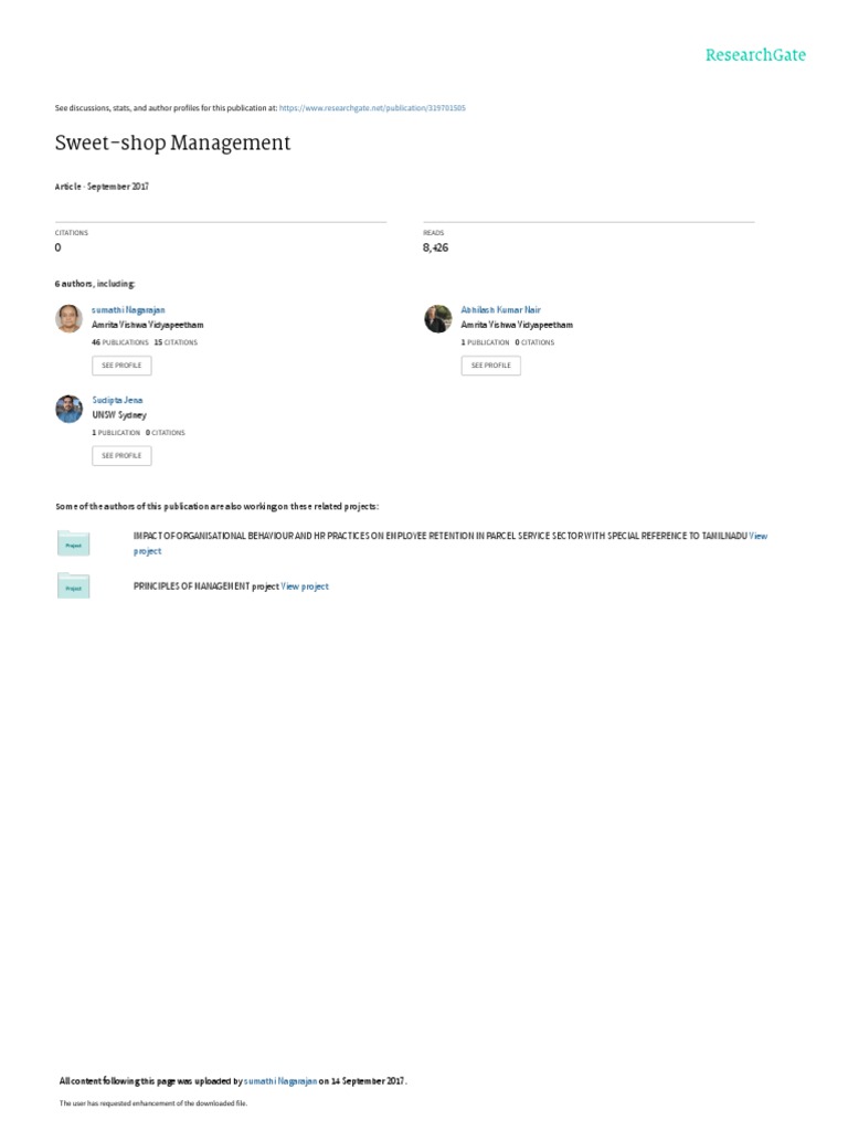 Sweet-Shop Management: September 2017 | PDF | Retail | Brand