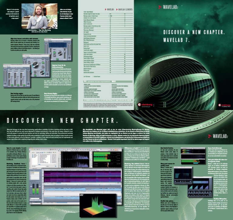 Discover A New Chapter. Wavelab 7.: Andy Bolleshon - Time Tools ...