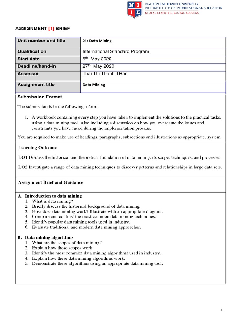Data Mining - ASSIGNMENT | Download Free PDF | Data Mining | Mining