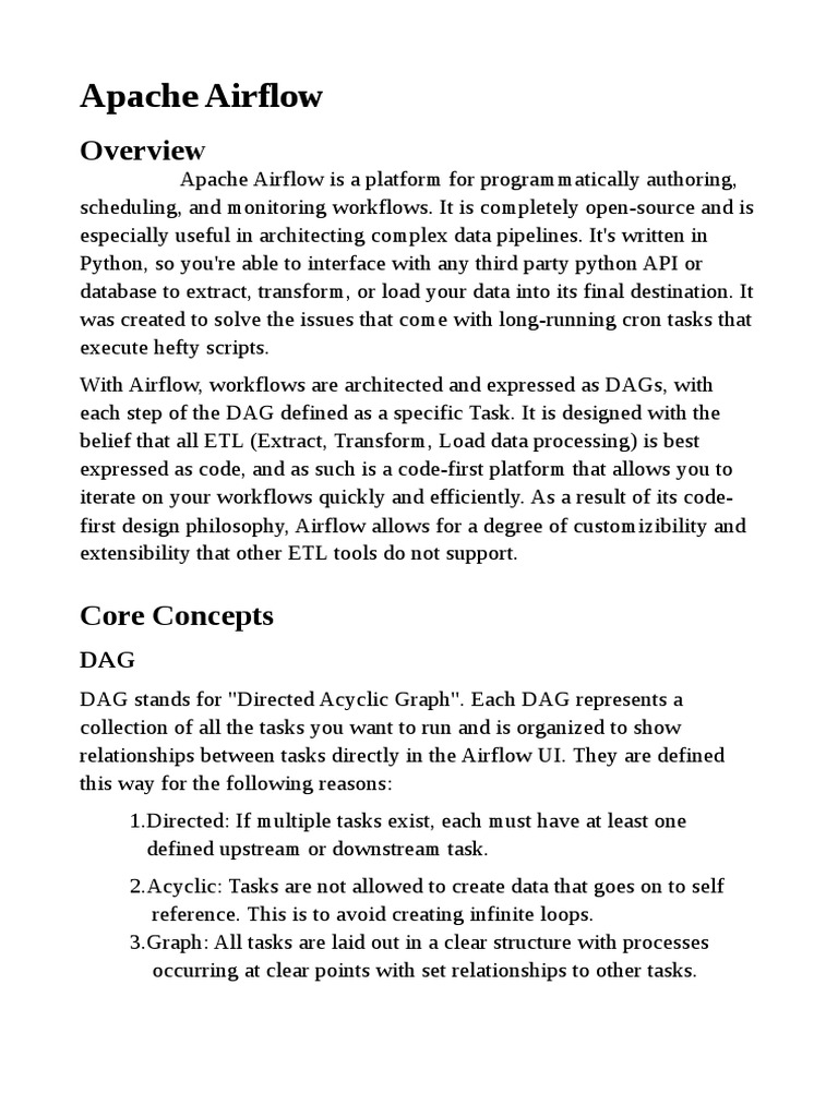 Apache Airflow | Download Free PDF | Application Programming Interface ...