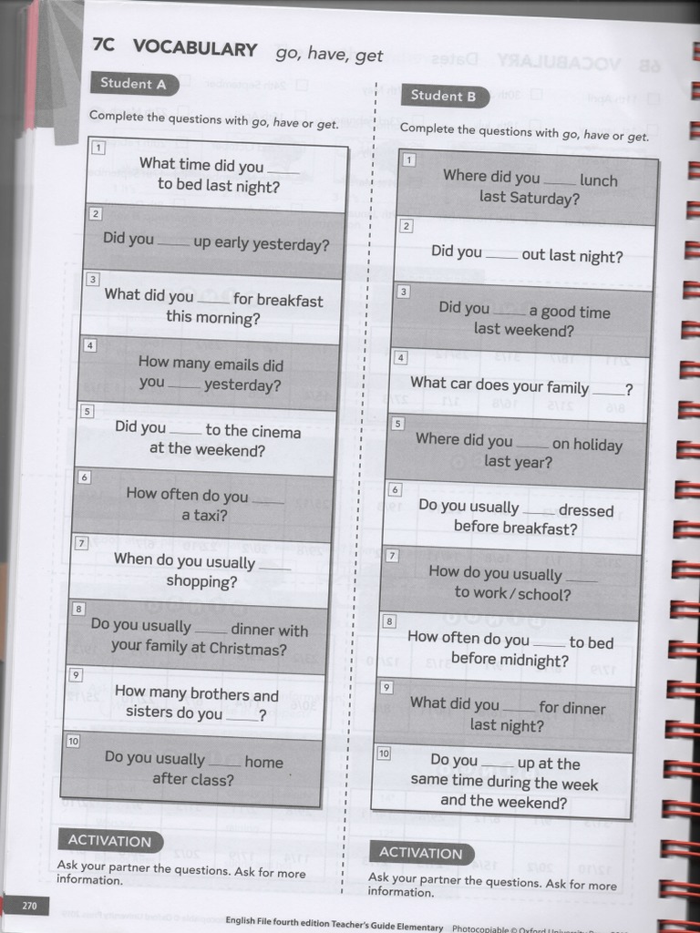 7C Go, Have, Get | PDF