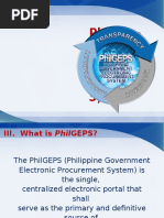 Philgeps Presentation | PDF | Business | Finance & Money Management
