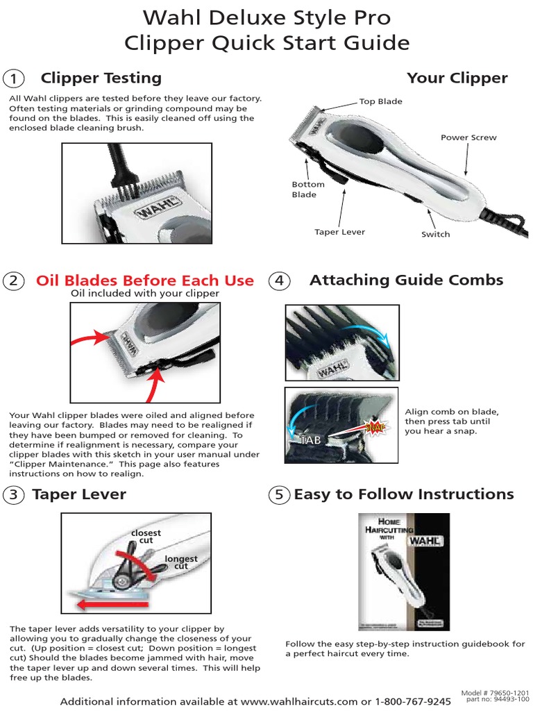 Your Clipper Clipper Testing: Oil Blades Before Each Use | PDF ...
